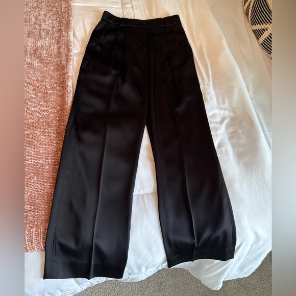 A.L.C. | Pants & Jumpsuits | Alc Wide Leg Trouser Pant Size Black ...